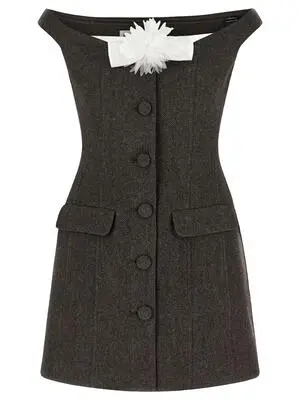 SELF-PORTRAIT SELF PORTRAIT Bardot Neckline Dress