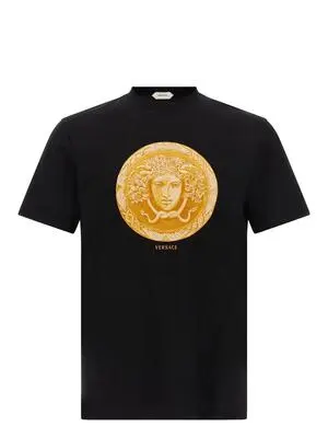 Versace Medusa Coin' Print T-shirt - Black