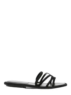 SERGIO ROSSI Sergio Rossi Leather Flat Sandal