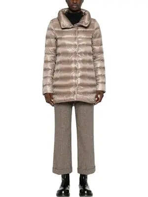 Herno Amelia Quilted Puff Coat - Beige