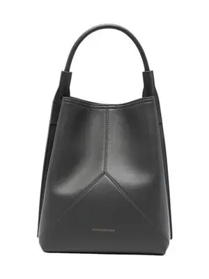 Victoria Beckham Leather Bucket Bag - Gray