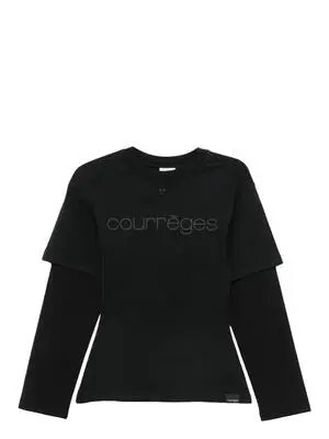 COURREGES COURREGES Logo Tee Black