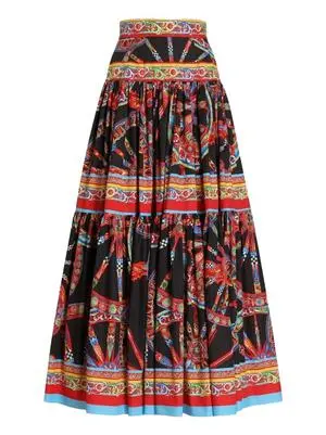 DOLCE & GABBANA Dolce & Gabbana Carretto Print Skirt