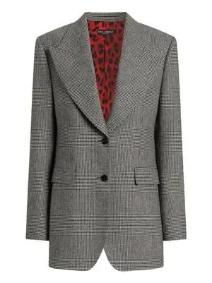 Dolce & Gabbana Prince Of Wales Jacket - Gray