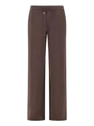 Herno Elastic Waist Trousers - Brown