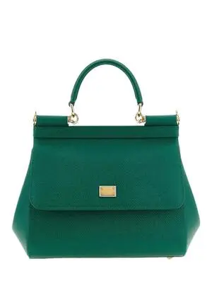 Dolce & Gabbana Dolce & Gabbana Sicily Small Bag Stampa Dauphine Green