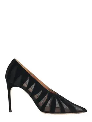 MALONE SOULIERS Malone Souliers Suede And Mesh Tippi Pumps