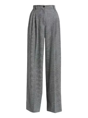 Dolce & Gabbana Prince Of Wales Trousers - Gray