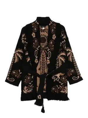 Alanui Island Roots Foulard Cardigan - Black