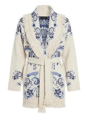 Alanui Island Roots Foulard Cardigan - White