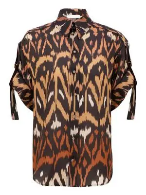 Zimmermann Aster Silk Relaxed Shirt - Multi