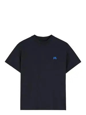 JIL SANDER Jil Sander Embroidered Logo T-Shirt Blue
