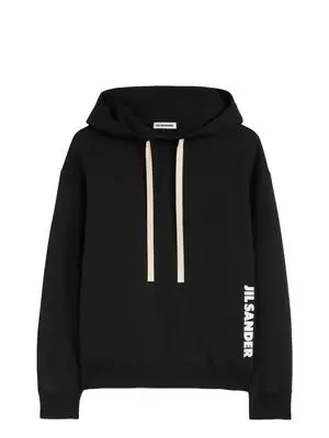 JIL SANDER Logo Hoody - Black
