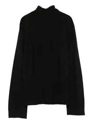 Alpha Studio High Neck Pullover - Black