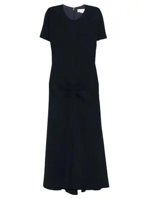 Victoria Beckham Short Sleeve Midi Dress - Blue