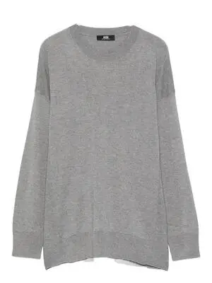 Alpha Studio ALPHA STUDIO Crew Neck Sweater Gray