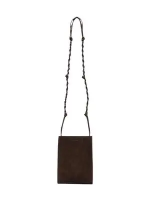 JIL SANDER Tangle Suede Small Bag - Brown