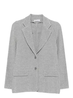 Amina Rubinacci AMINA RUBINACCI Voltaire Corduroy Jacket Gray