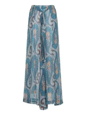 Etro ETRO Printed Trousers Light Blue