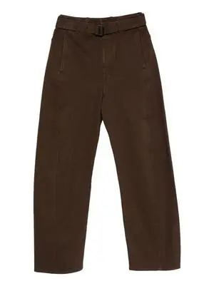 LEMAIRE Twisted Belted Pants - Brown