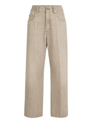 BRUNELLO CUCINELLI Brunello Cucinelli Prince Of Wales Denim Trousers