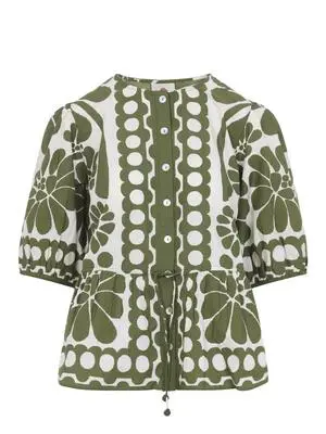 Farm Rio Palermo Blouse - Green