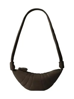 LEMAIRE LEMAIRE Small Croissant Bag In Nubuck Brown