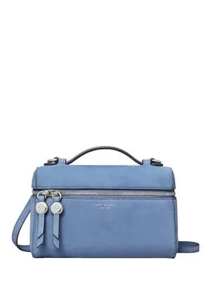 Tory Burch Romy Slim Nubuck Top Handle Blue