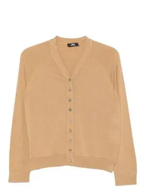 Alpha Studio Silk Cashmere Cardigan - Beige