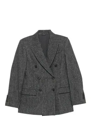 Brunello Cucinelli Double Breasted Jacket - Gray