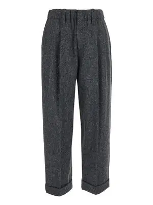 Brunello Cucinelli Brunello Cucinelli Tweed Trousers Gray