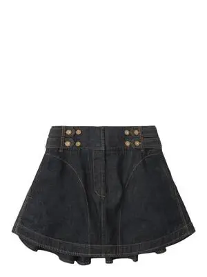 Zimmermann Cargo Denim Mini Skirt - Blue