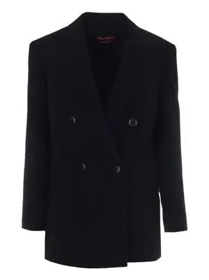 Max Mara Baobap Double Breasted Jacket - Black
