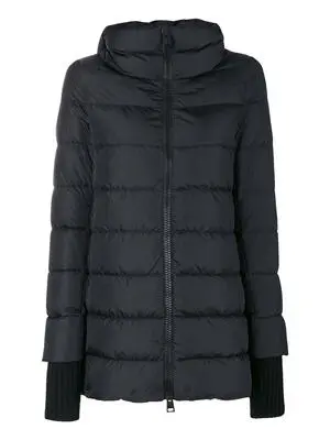 Herno Herno A-Shape Chamonix Hooded Puff Coat Black