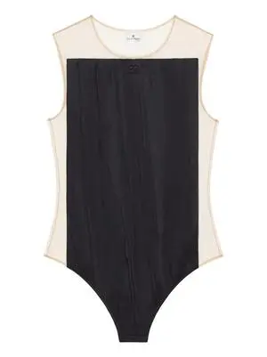 COURREGES Illusion Bodysuit - Black