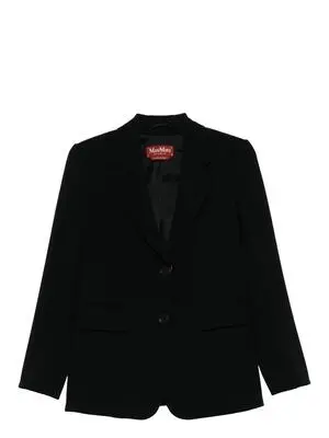Max Mara Linz Single Breasted Jacket - Black