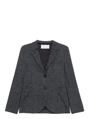Harris Wharf London Harris Wharf London Stand Up Collar Blazer Blue