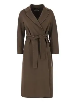 Max Mara S MAX MARA Esturia Wool Coat Brown