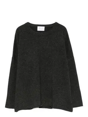 BE YOU Cashmere Crew Neck Sweater - Gray