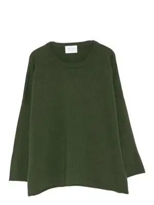 BE YOU Cashmere Crew Neck Sweater - Green
