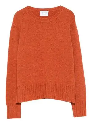 BE YOU Cashmere Crew Neck Sweater - Orange