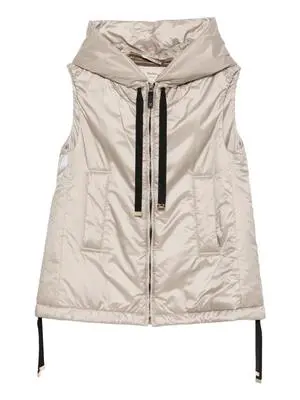 Max Mara MAX MARA THE CUBE Hooded Puffed Coat Beige