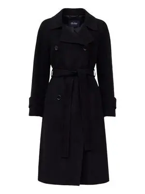 Max Mara Samanta Wool Coat - Black