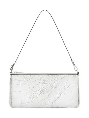 COURREGES Zipped Naplack Pouch - Silver