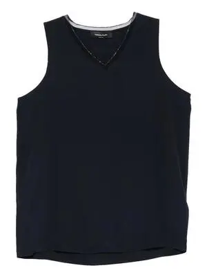 FABIANA FILIPPI Fabiana Filippi V-Neck Sleeveless Top
