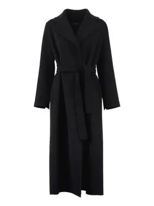 Max Mara S MAX MARA Poldo Wool Coat Black