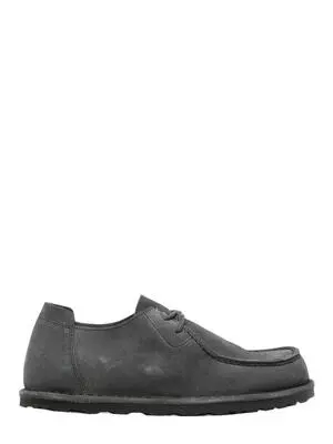 BIRKENSTOCK Uti Lace Leather Loafer - Gray
