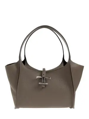 TOD'S Tod's T Timeless Shopping Bag Gray