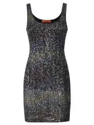 Missoni MISSONI Embroidered Sequin Mini Dress Blue
