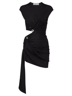 CHRISTOPHER ESBER CHRISTOPHER ESBER Droplet Crystal Clasps Draped Tank Dress